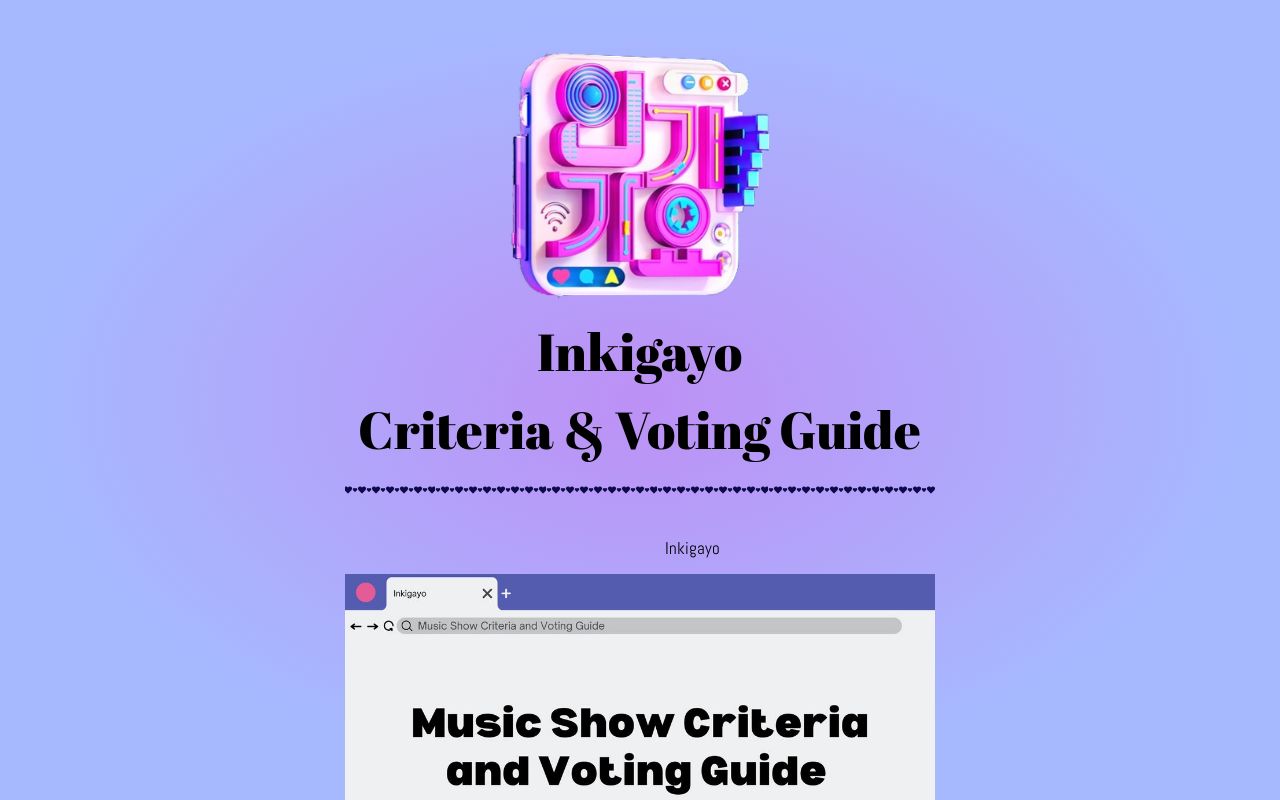 Inkigayo Criteria & Voting Guide